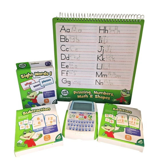 Leapfrog | Toys | Leap Frog Printing Numbers Math Shapes Flash Cards ...